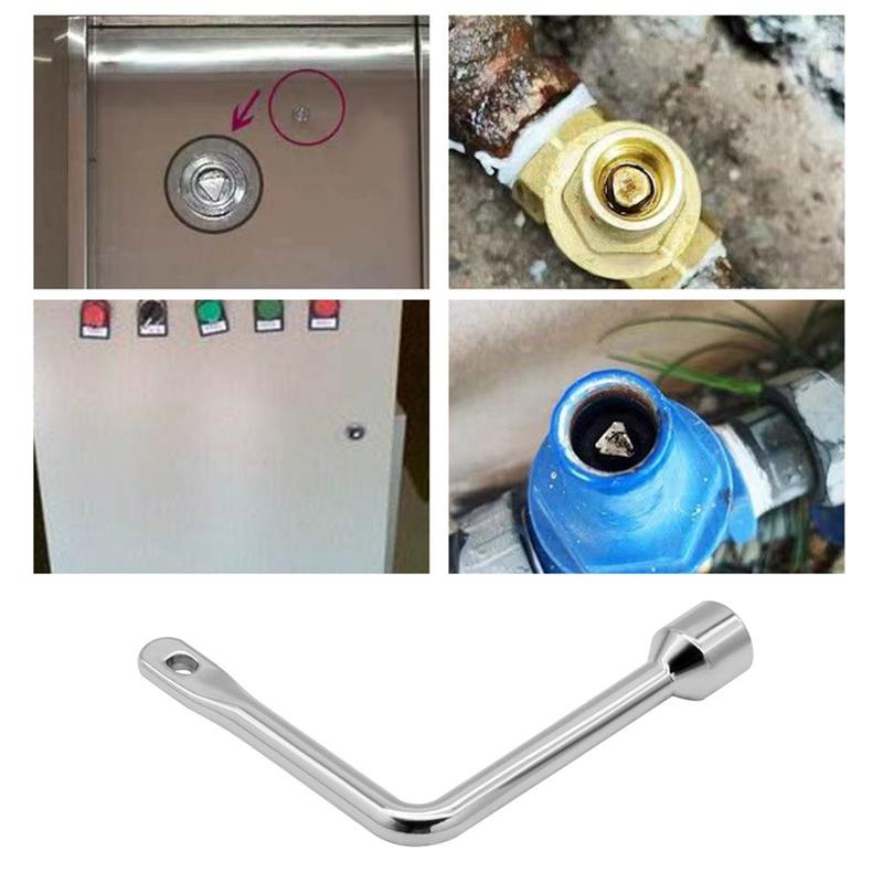 Multi-Functional Utility Key Plumbers Tool Key Triangle Cabinet ...
