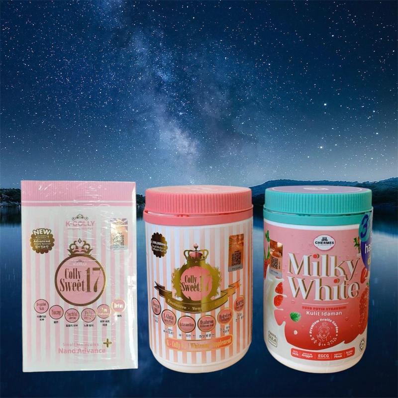 KCOLLY NANO ADVANCE 20sachet/K-COLLY SWEET 17 BOTOL(800g)/MILKY ...
