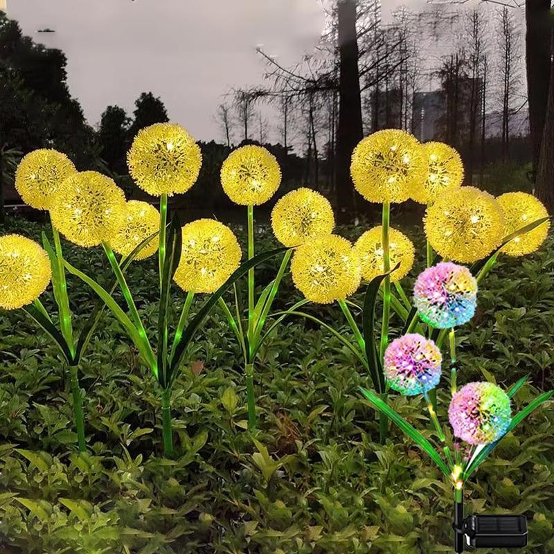 Solar Powered Outdoor Courtyard Lamp Modern Simple Onion Flower ...