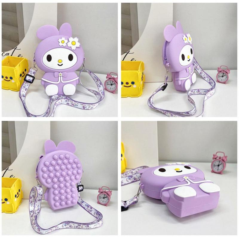 Children's Cartoon Shoulder Bag Cute Princess Silicone Bag Shoulder ...