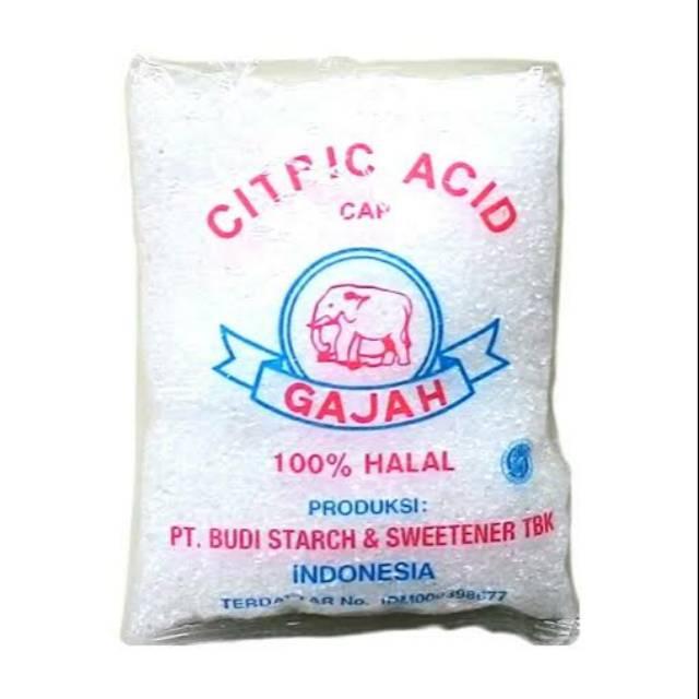 Jual Sitrun Citrun Asam Sitrat Citric Acid Cap Gajah 50G 1 Renceng Isi ...