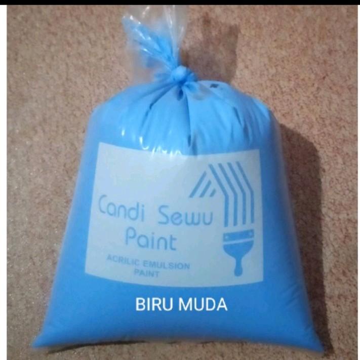 CAT TEMBOK 1 KG// WARNA BIRU MUDA# CAT# CAT INTERIOR# CAT KILOAN ...