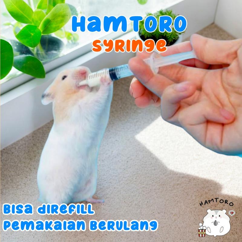Hamtoro Syringe/Spet 3ml Obat, Pipet Makanan Hewan Hamster,Kucing ...