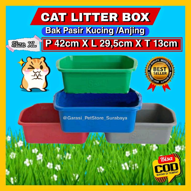 CAT LITTER BOX Kucing Bak Pasir Kucing Anjing Bak Kotak Kucing - Shop ...