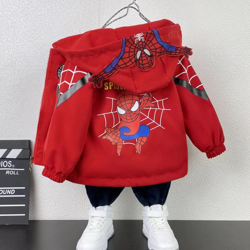 Kot Kartun Lelaki Labah-labah Zip, Hoodie, Aksesori, untuk Lelaki ...