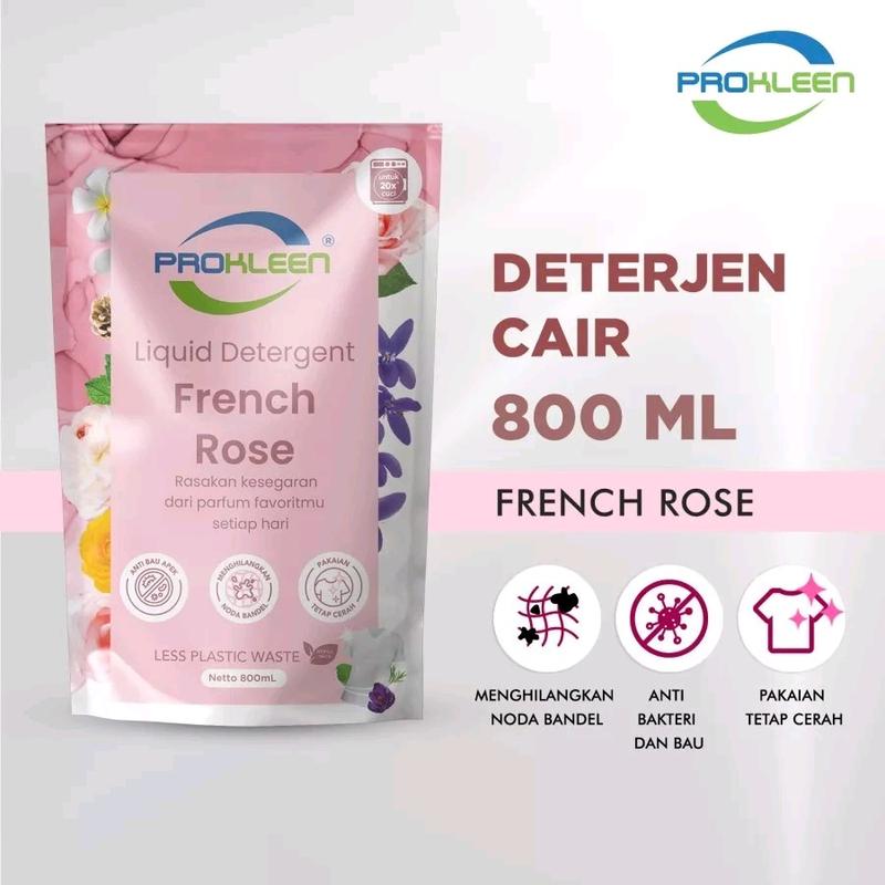 Deterjen Cair Premium Laundry Liquid Detergent Prokleen 800mL REFILL ...
