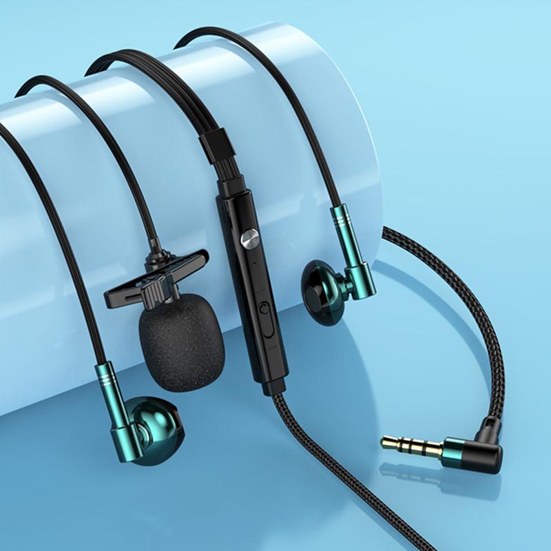 C81 Wired Earphones Dual Microphone In-ear Ergonomic Noises Canceling ...
