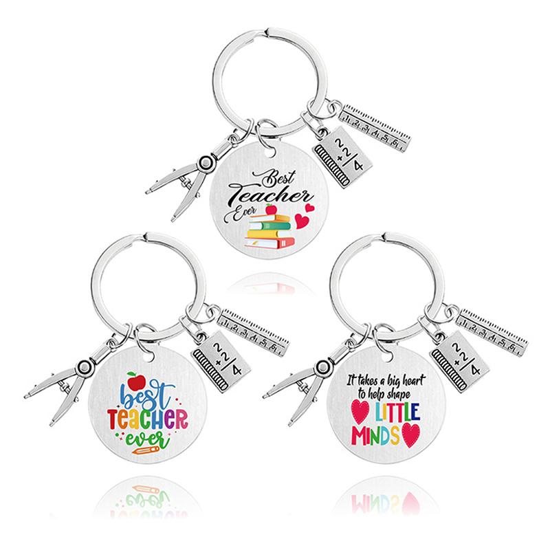 Teacher Key Chain Thank You Teacher Text Popular Pendant Key Chain ...