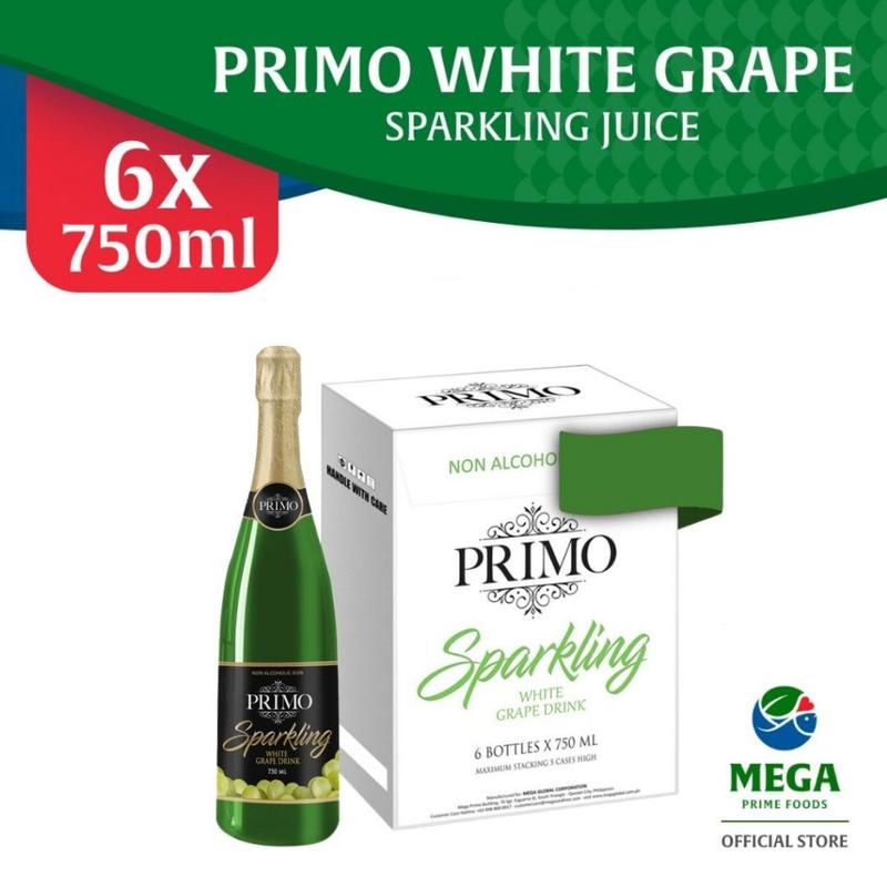 PRIMO White Grape Sparkling Juice 750ml By 6's (Non - Alcoholic ...
