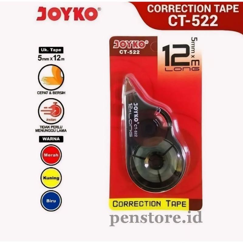 (pcs) Stipo Kertas JOYKO CT-522 12 Meter LONG / Correction Tape - Shop ...