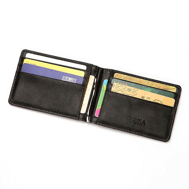 Dompet Klip Wang Kulit Lelaki, FG RFID, Rekaan Bifold Langsing ...