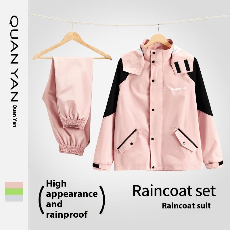 Raincoat Split Suit Women's Full Body Rainproof Take-out Rider - TikTok ...