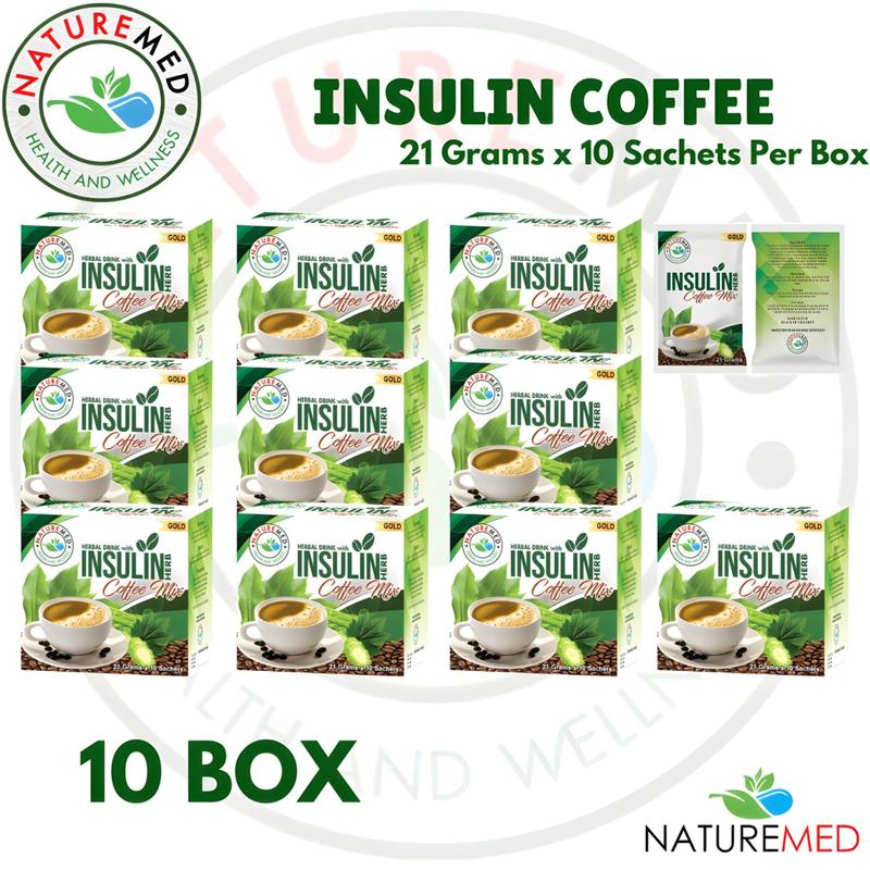 10 BOXES INSULIN COFFEE NatureMed (1 BOX) 21 Grams per Sache - TikTok ...