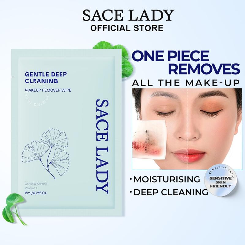 SACE LADY 10Pcs/5Pcs Makeup Remover Wipe Gentle Deep Cleanin - TikTok ...