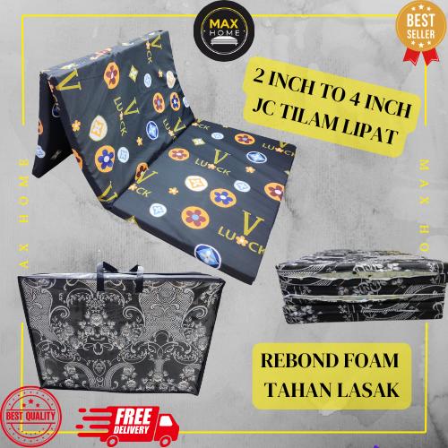 J.C TILAM SINGLE LIPAT 3 TILAM BUJANG LIPAT TILAM LIPAT FOLDABLE ...