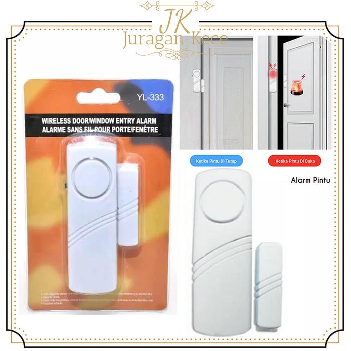 Jual Alarm Pintu dan Sensor Bel Panjang YL-333 Alarm Jendela Rumah Anti ...