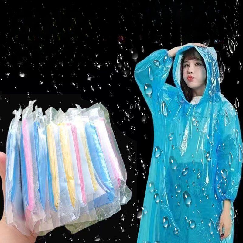 Disposable raincoat thickened card raincoat compressed portable ...