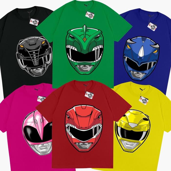 Promo Kaos Power Rangers Dewasa Dan Anak Kaos Baju Mighty Morphin Power ...