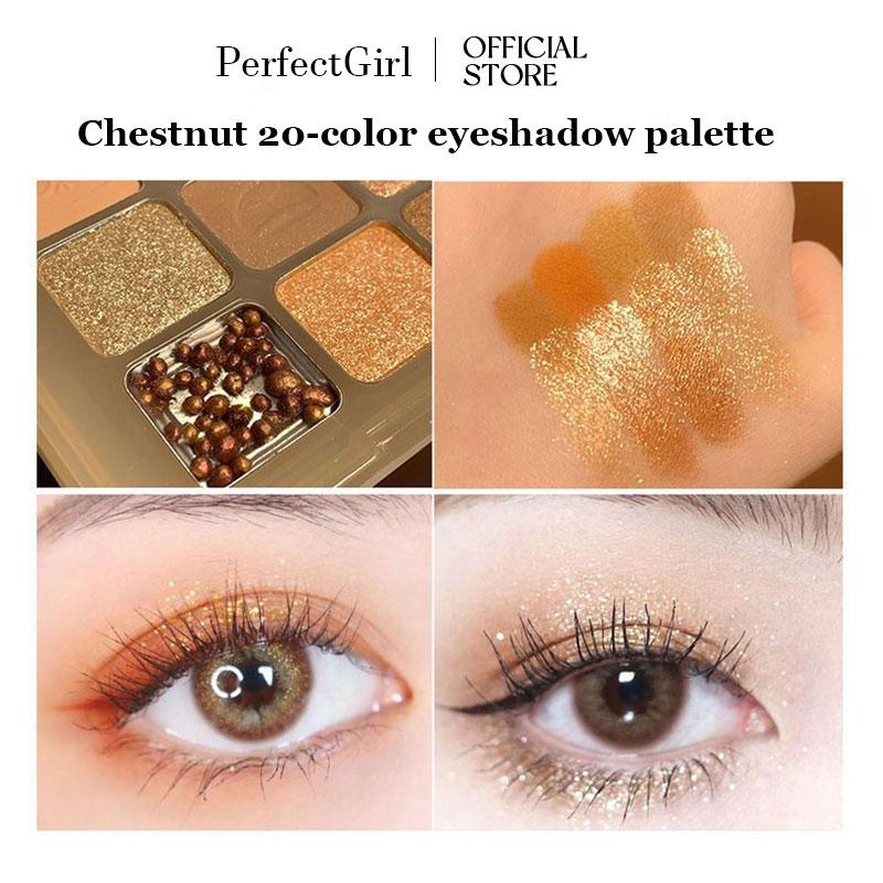 Chestnut 20 Colors Eyeshadow Palette Pearlescent Matte Earth - TikTok ...