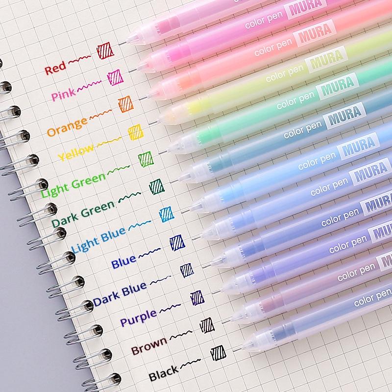 Simple Color Gel Pen 0.5mm Pen Tip Cute Pen for Hand Account - TikTok ...
