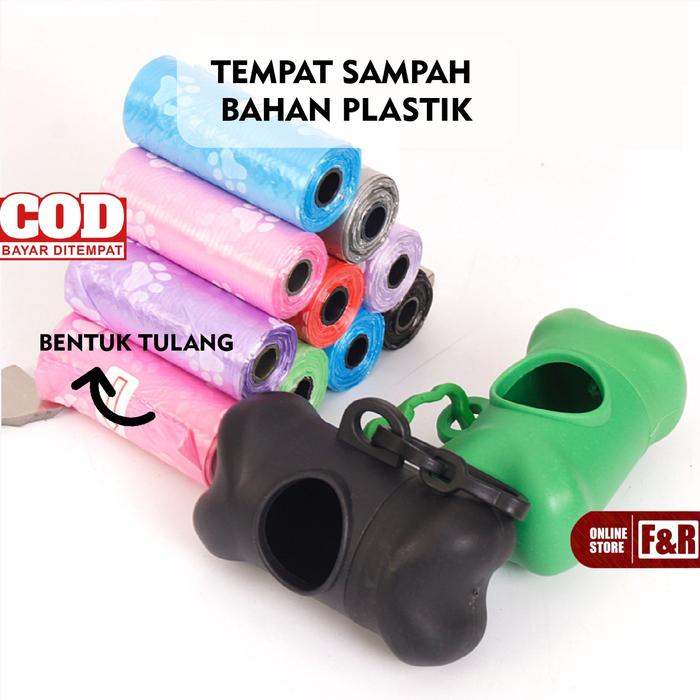 Jual Tempat Kantong Sampah Roll Bentuk Tulang Dispenser Holder Kantong ...