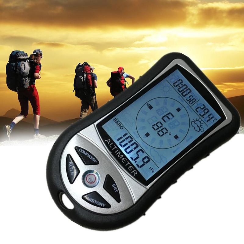 Handheld Compass Altimeter Barometer Thermometer Weather Forecast ...