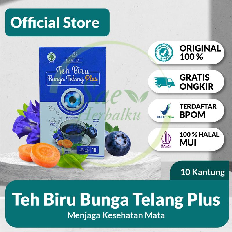 [TEH TELANG PLUS] Teh Biru Bunga Telang Plus Isi 10 Kantong - Shop ...
