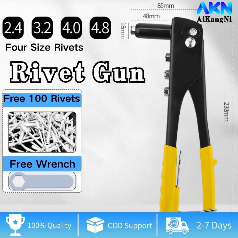 1PCS Pop Rivet Hand Riveter Ordinary Yellow Steel Iron Hand Riveter ...