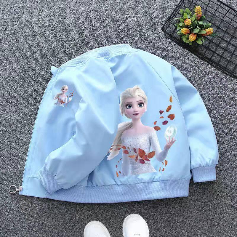 Jaket puteri kartun untuk kanak-kanak perempuan, kot bayi nipis ...