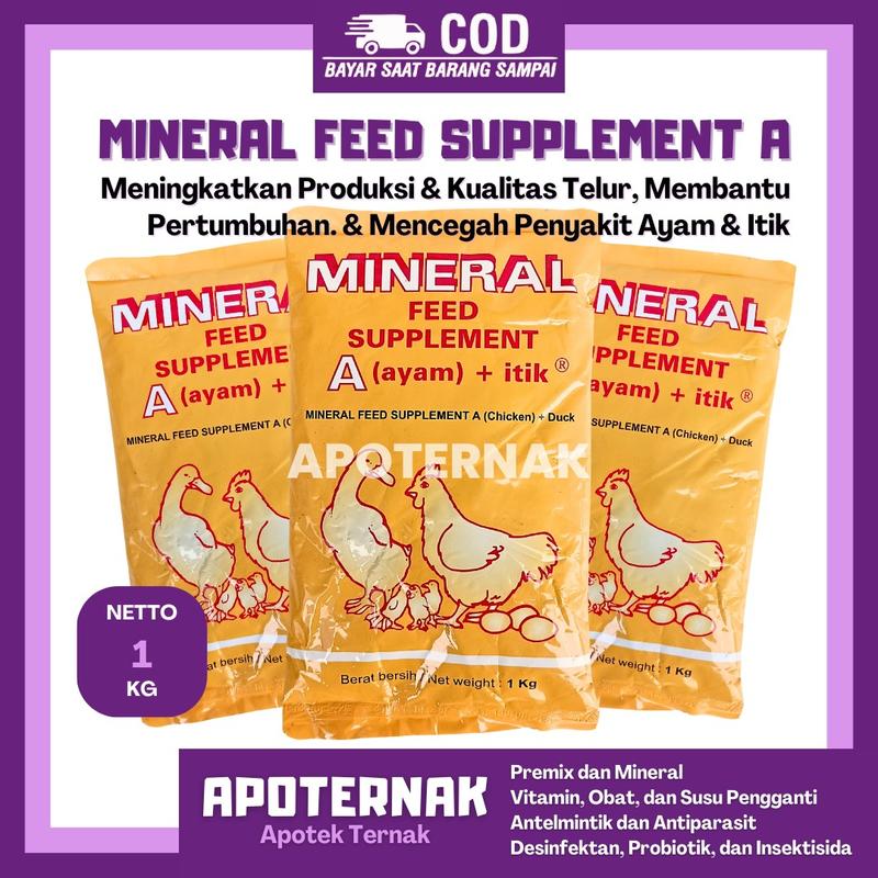 MINERAL AYAM ITIK 1 KG MEDION - Premix Ayam Feed Supplemen Mineral A ...