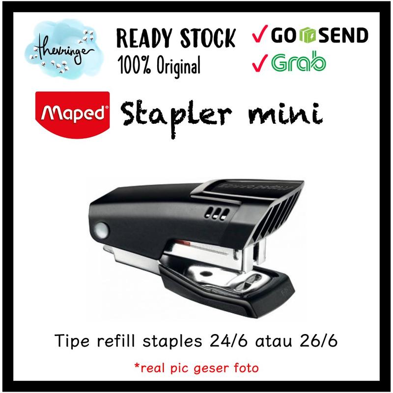 PROMO Maped Essentials Metal Mini Stapler Staples Kecil isi ukuran ...