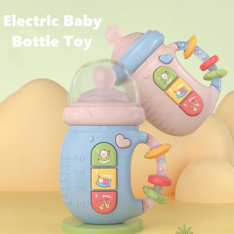 Musical Feeding Pacifier Soothing Bottle Rattle Toy Soft Glu - TikTok ...