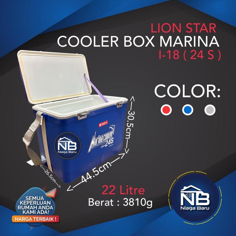 Marina Cooler Box 24S 22Liter - Shop | Tokopedia