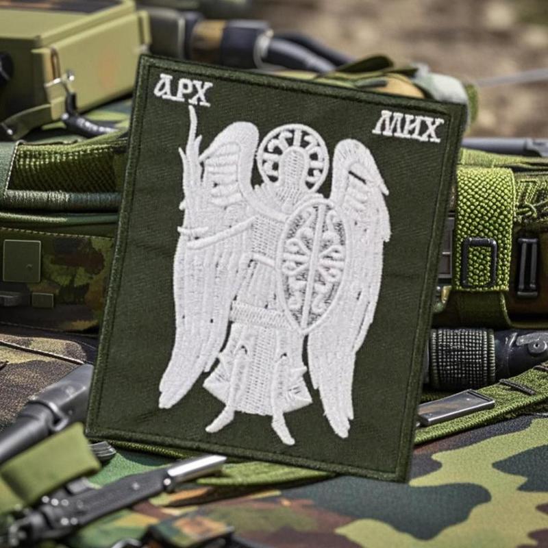 Archangel Michael Morale Tactical Patch, 1pc Embroidery Hook & Loop ...