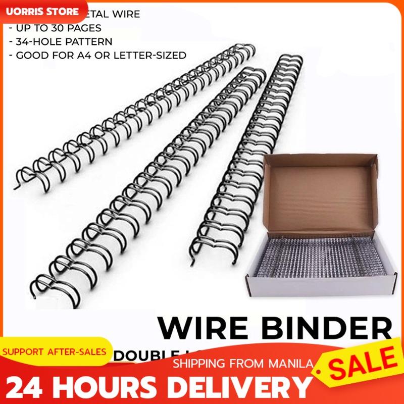 【COD】100pcs Double Loop Wire Binder Long Size 7.99mm 40 Hole - TikTok ...