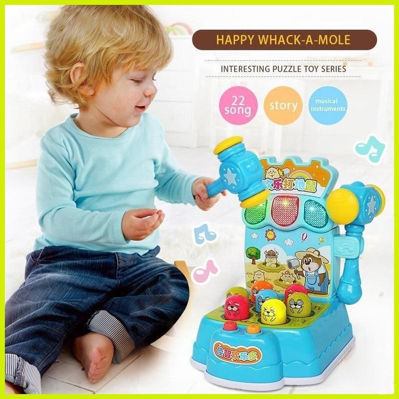 Baby Kids Play Knock Hit Hamster Game Cartoon Music Light Educational ...