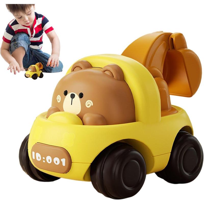 Archi-X yellow Inertia Animal Cars Pull-Back Friction Drive Toy ...