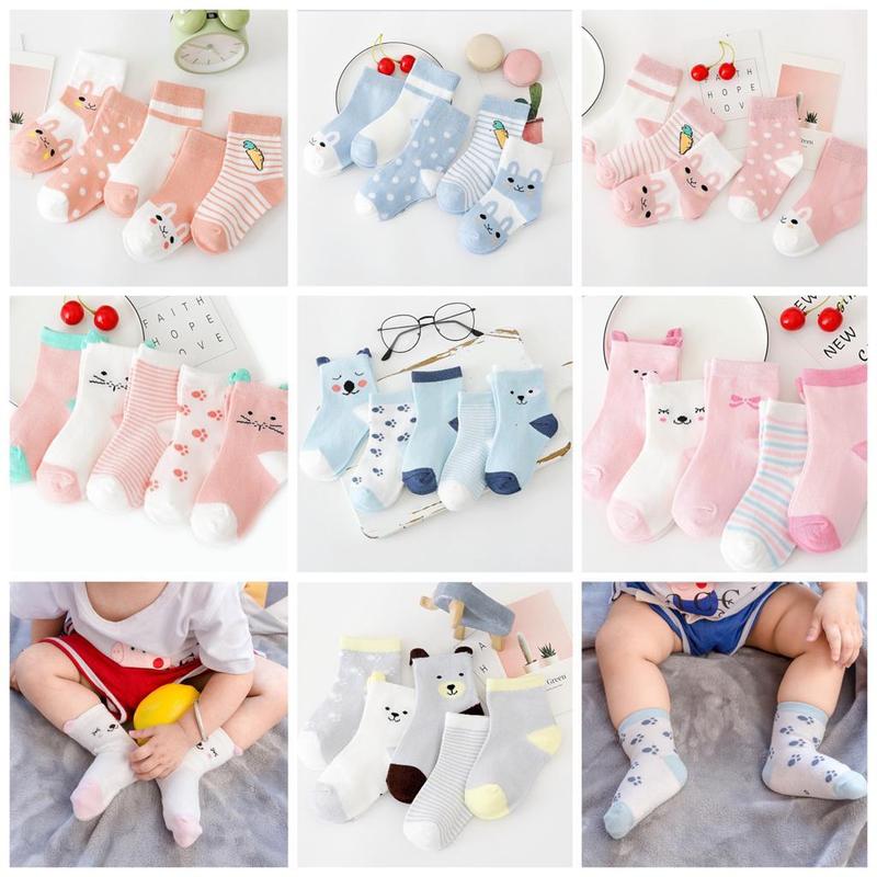 5pairs/set Baby Socks Kids Socks Boy Girl Socks Stoking k2 - TikTok ...