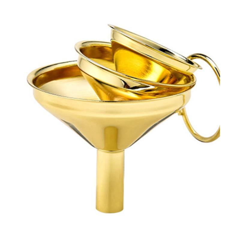 Stainless Steel Funnels Kitchen Small Funnels Metal Cooking Powder ...