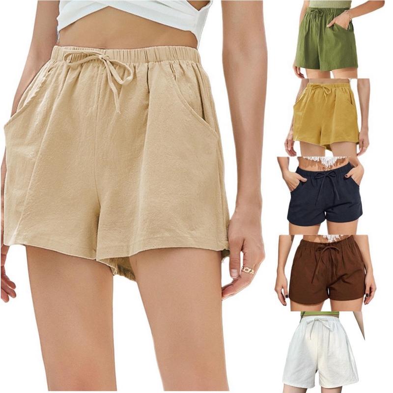 Ginza6 High Waist Women Tie Front Waist Pocket Shorts 9055# - TikTok ...