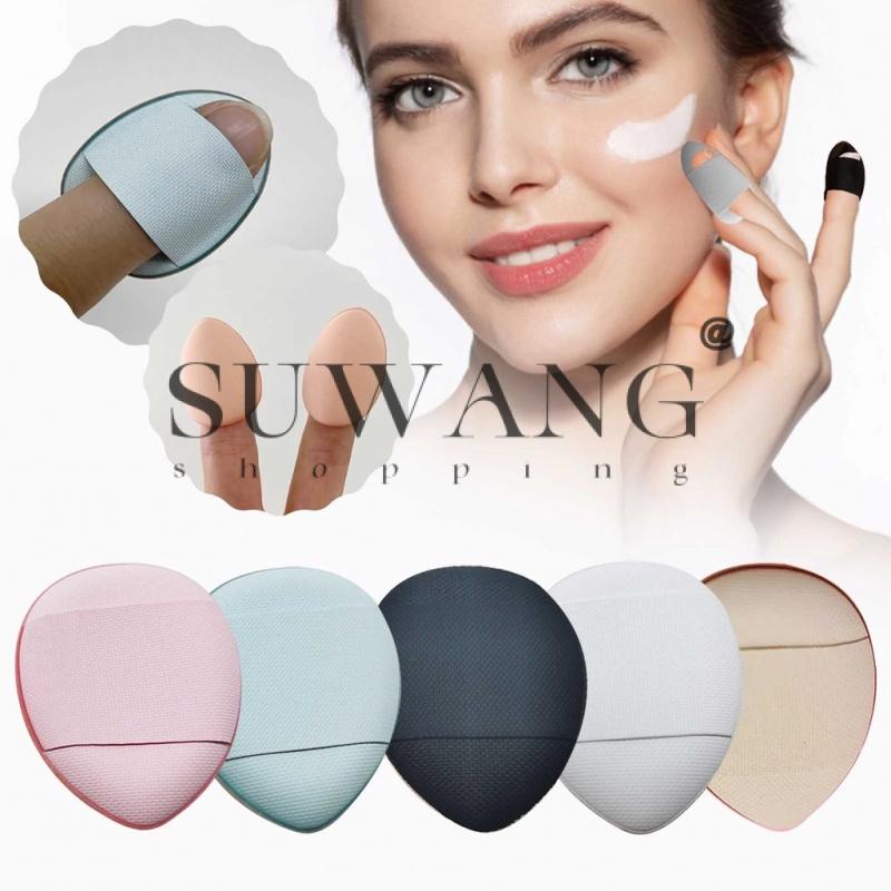 Candy color cute mini finger puff/mini size powder puff/finger shape ...