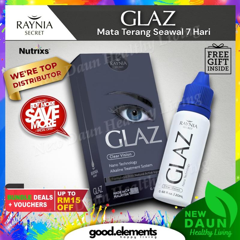 GLAZ EYE DROP PENAWAR MATA Katarak Rabun Pedih Gatal Resdung - TikTok ...