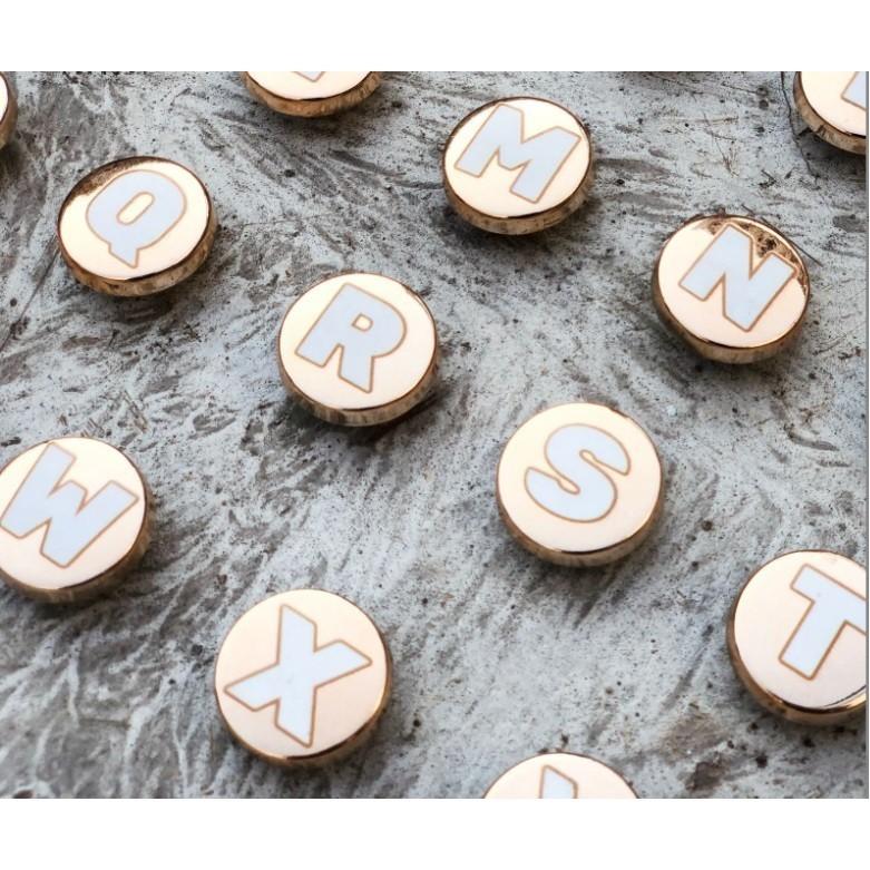 Jibbitz 627 Pin Sandal Huruf Abjad Gold Hiasan Sendal Sepatu - Shop ...