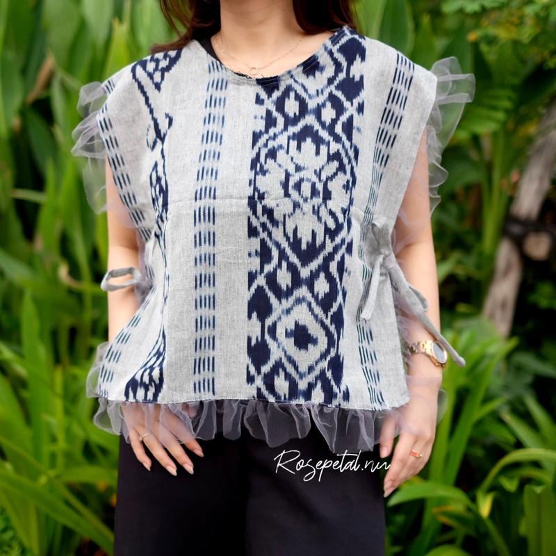 Ginza Vest Tribal / Rompi tenun tribal jumputan / outer bati - Shop ...
