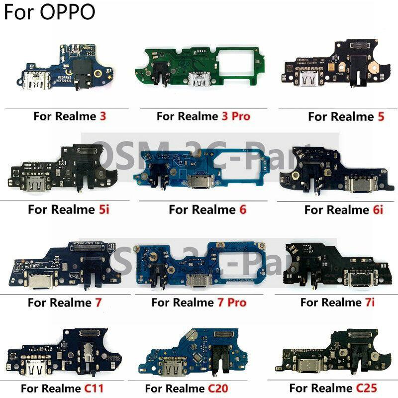 Papan Pengecas USB, untuk Realme 5 6 7 8 Pro 5i 6i 7i C11 C12 C15 C25 ...