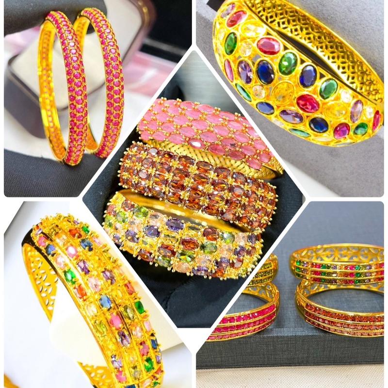 กำไลไซส์ใหญ่ งานอลังการ งานส่องแสงแวววาว เครื่องประดับแขน รหัส - TikTok ...