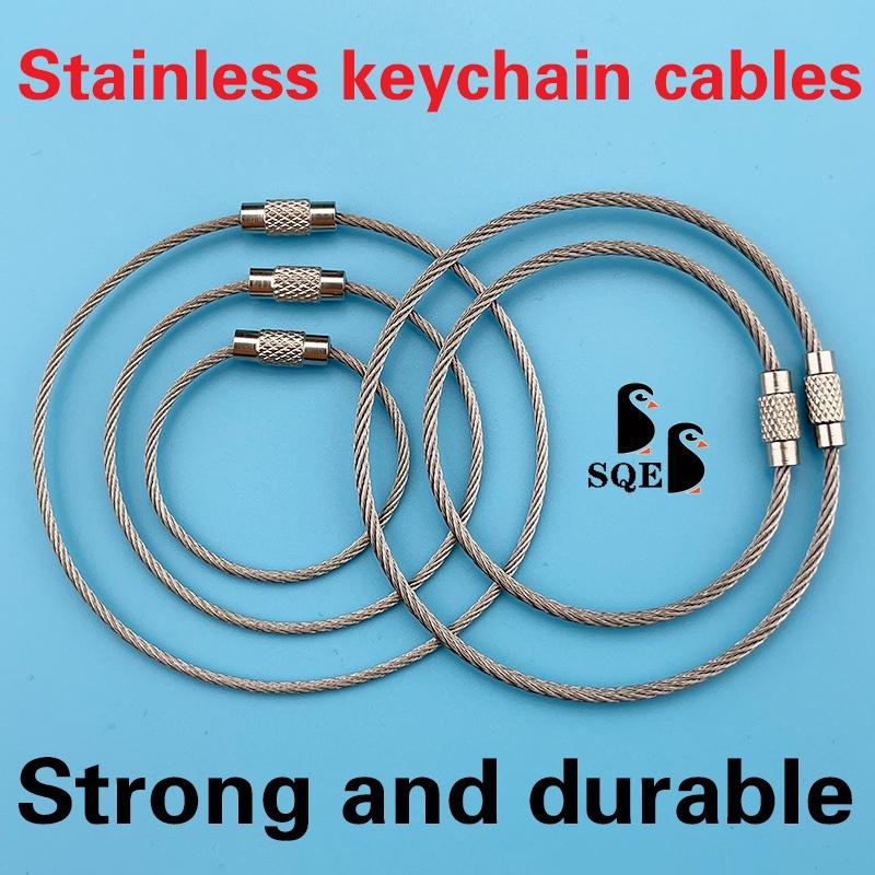[ 5/10/20 Pcs ] Stainless Steel Wire Luggage Tag Rope Keyrin - TikTok ...