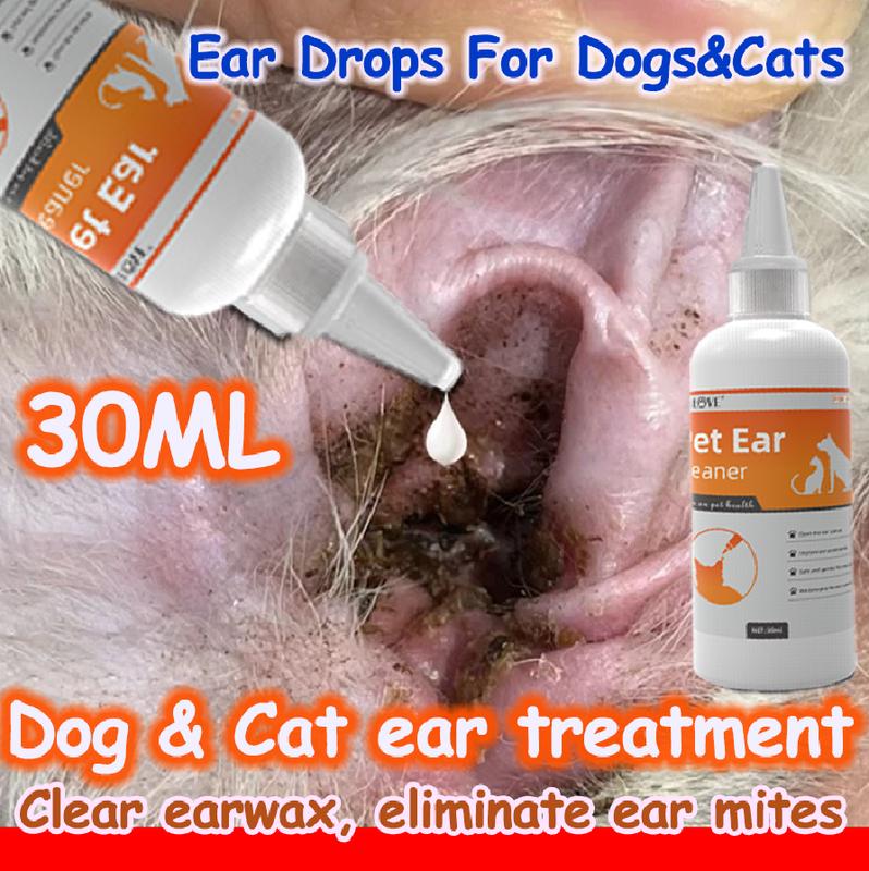 30ML Earmites drop for dogs Pet Ear Drops For Eliminate Ear Mites ...