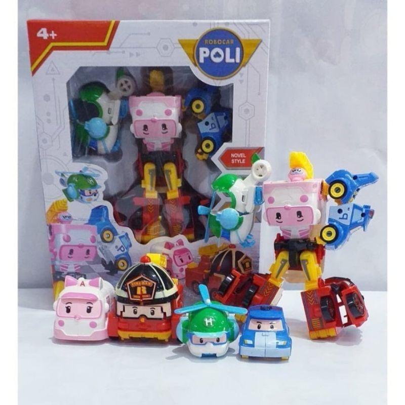 Mainan Robotcar Poli Transformers - Robot Robotan Mobil Mobilan - Shop ...
