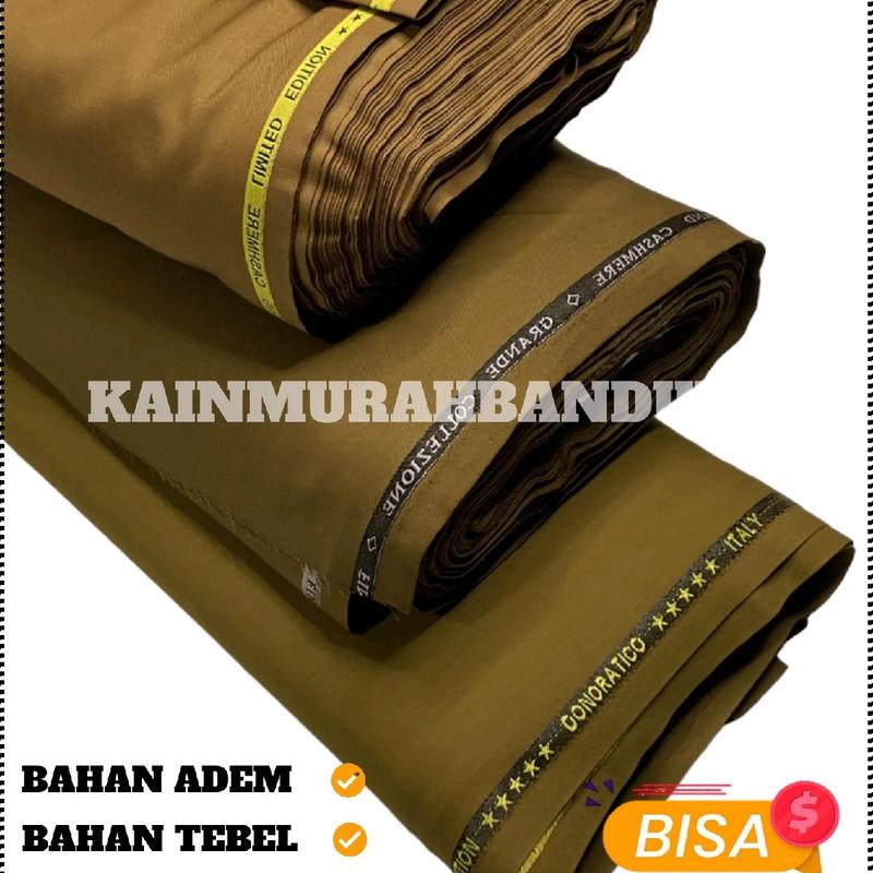BAHAN KAIN PEMDA KATUN PREMIUM IMPORT CHASMERE Katun Anti Kusut - Shop ...